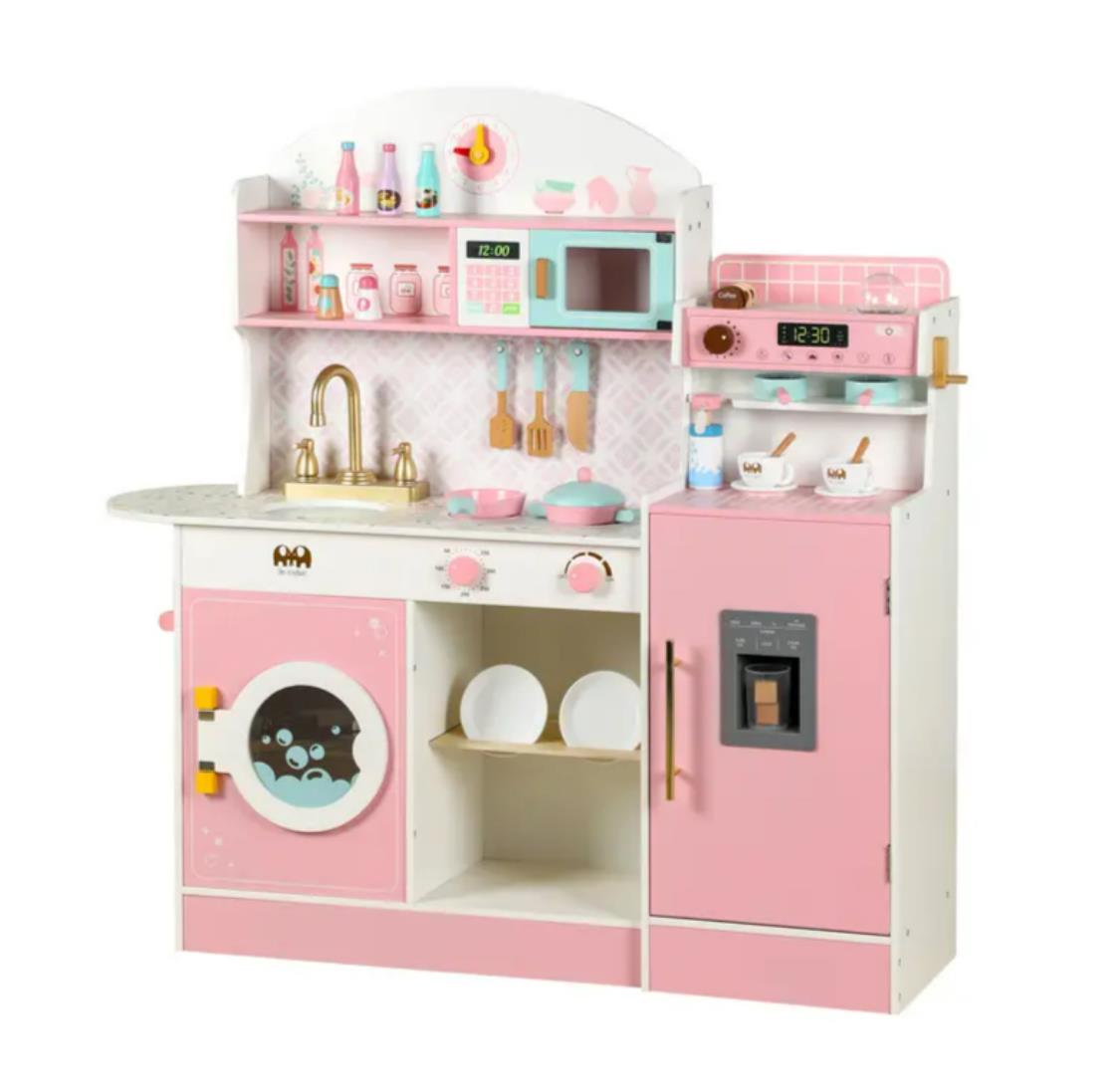 Wooden Children Kitchen Set Girls Play House - KIDBU